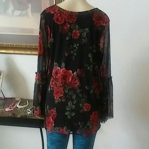 Misia | Tops | Misia Party Blouse Wangel Wing Sleeves | Poshmark